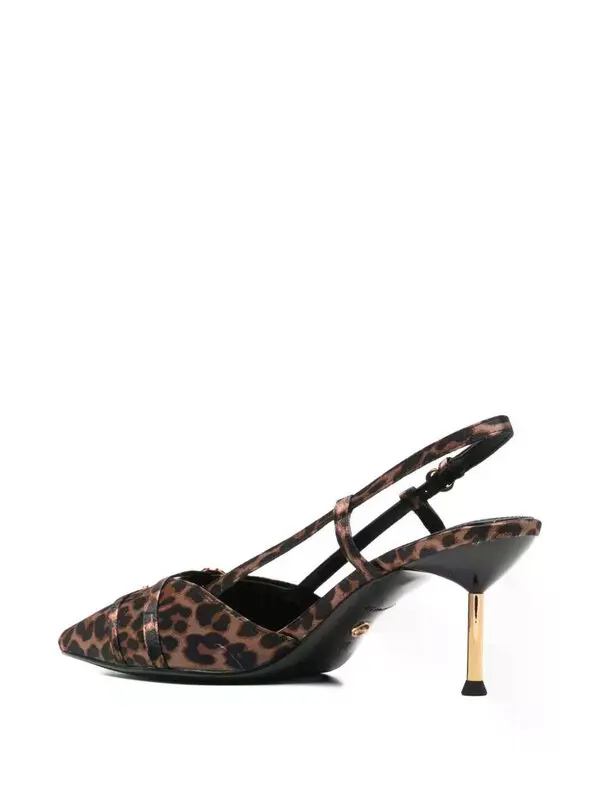 TAMARIS Leopard-print Embellished Pumps - Brown
