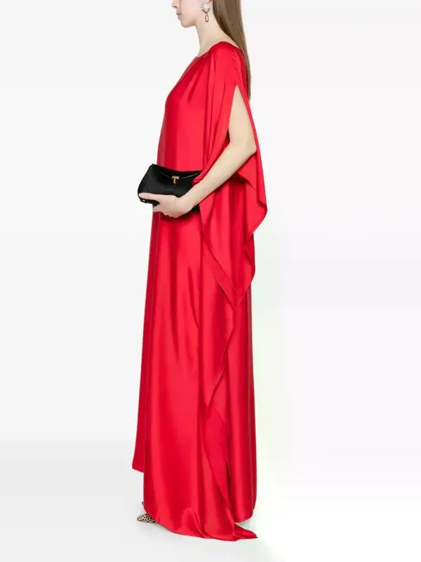 SILKYLICIOUS Muse Asymmetrical Maxi Dress