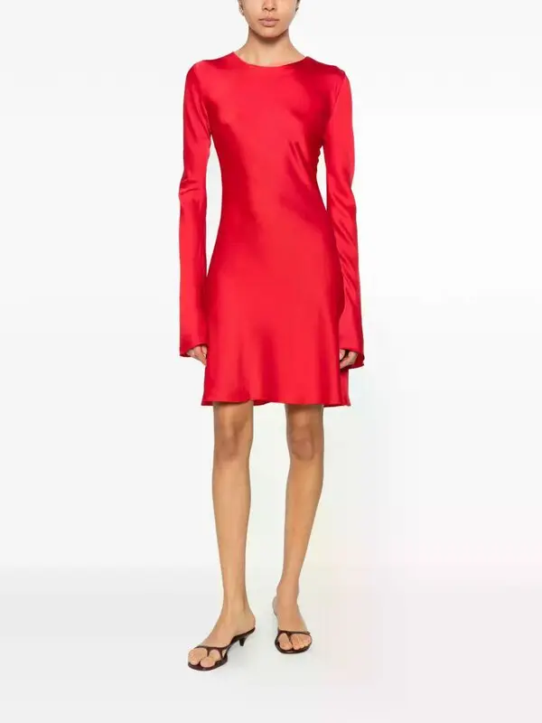 SILKYLICIOUS Long-sleeve Mini Dress