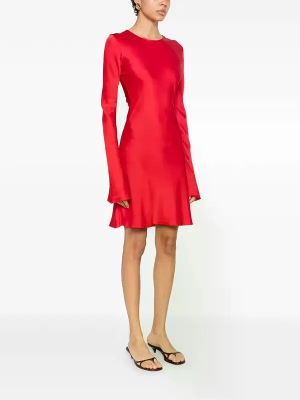 SILKYLICIOUS Long-sleeve Mini Dress