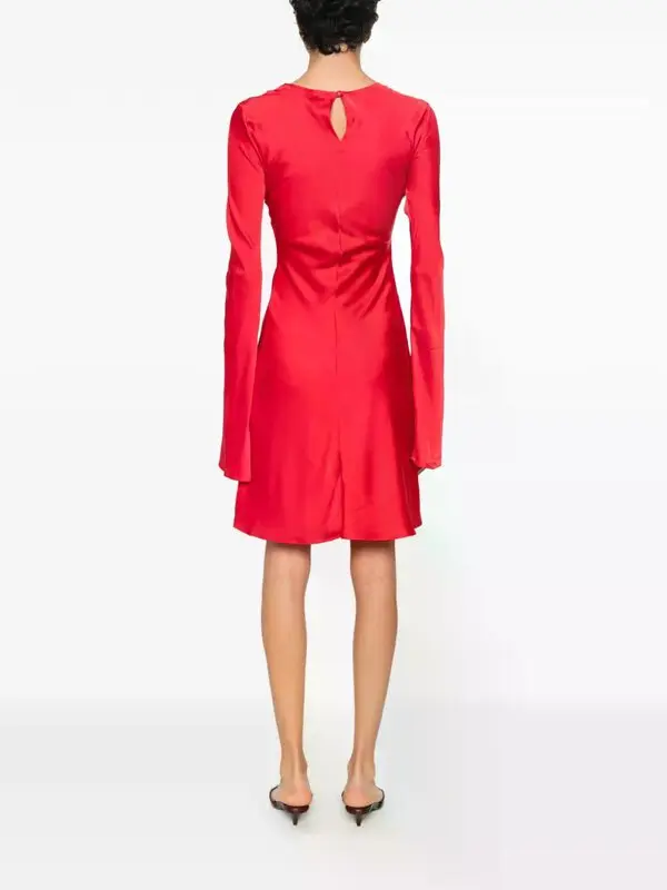 SILKYLICIOUS Long-sleeve Mini Dress