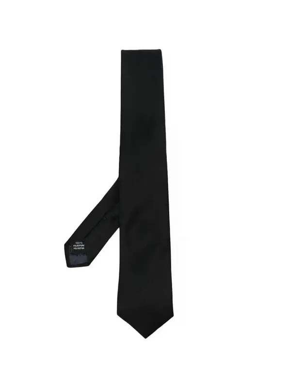 Tagliatore Plain Tie - Black