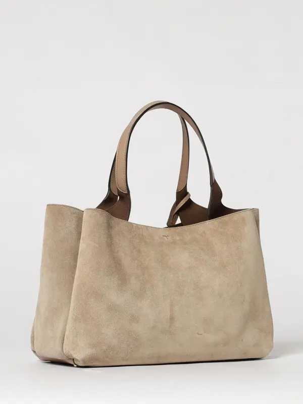 TOD'S Suede Calf Leather Shoulder Bag