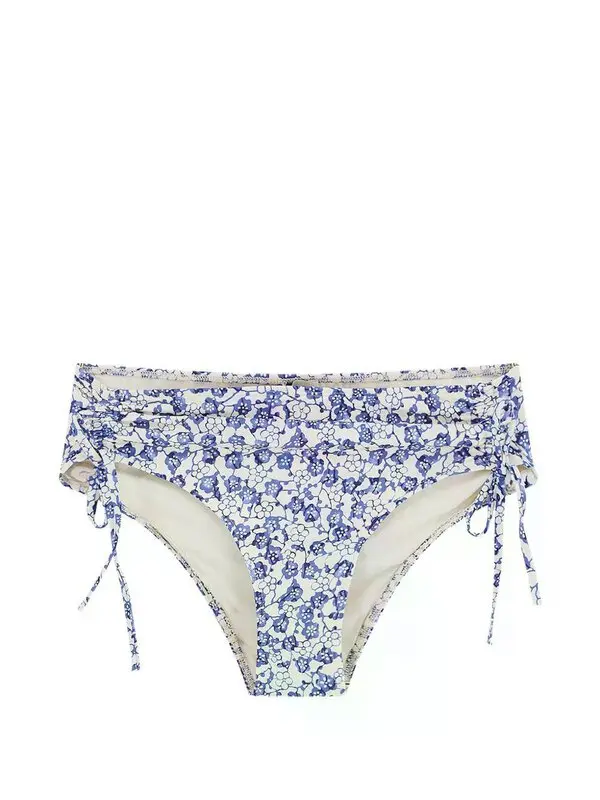 Isabel Marant Floral-print Tie-side Briefs - Neutrals