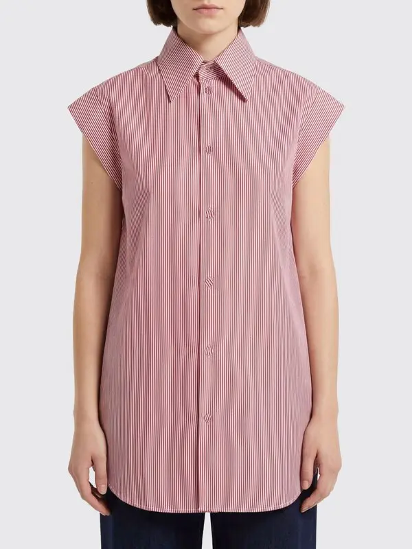 ARMARIUM Sleeveless Striped Cotton Shirt