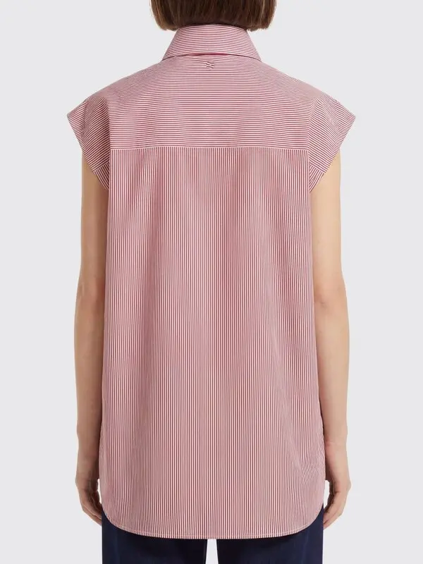 ARMARIUM Sleeveless Striped Cotton Shirt