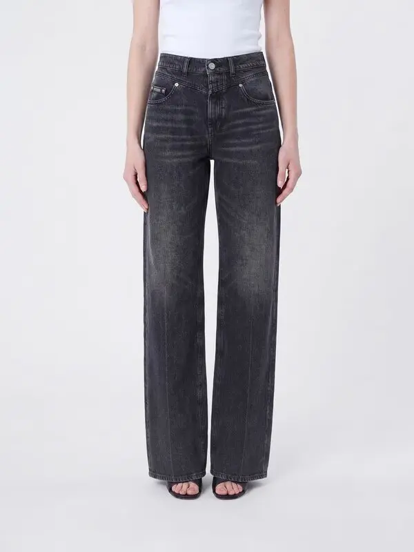 ARMARIUM Wide-leg Cotton Jeans - Black