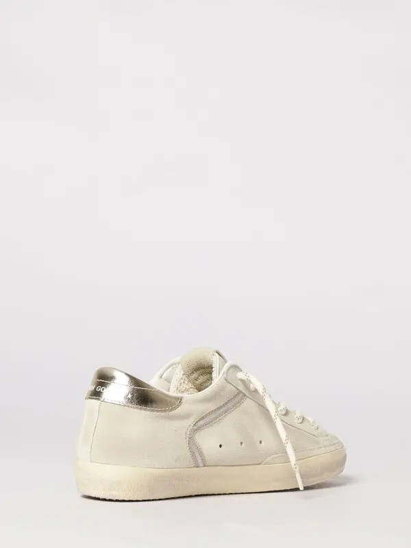 GOLDEN GOOSE Suede Lace Up Sneakers - Beige