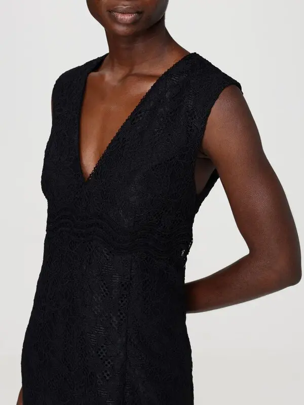Pinko Lace Midi Dress - Black
