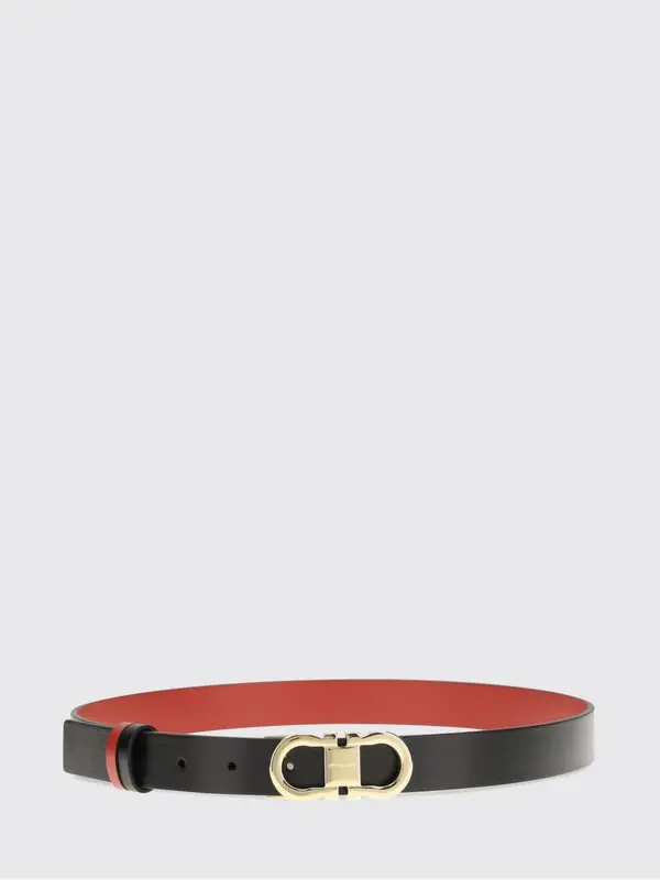 FERRAGAMO Reversible Gancini Leather Belt