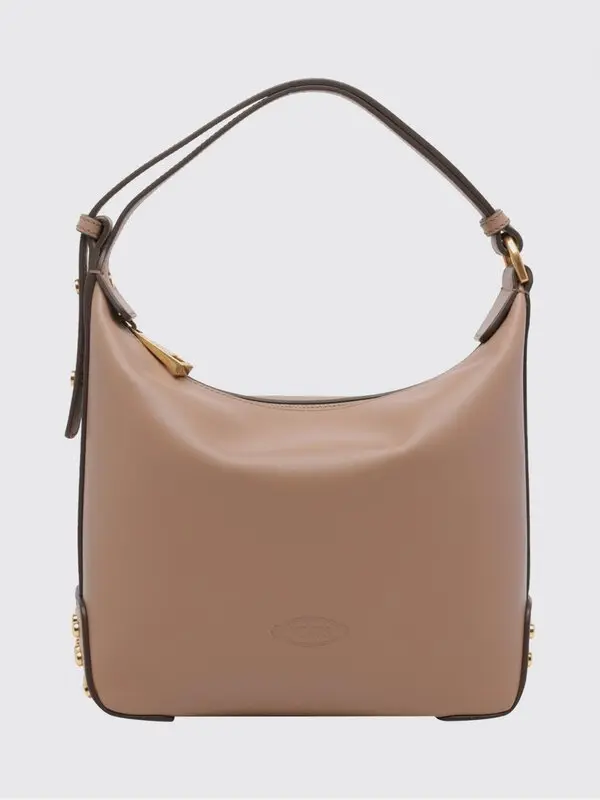 TOD'S Smooth Calfskin Leather Gmt Handbag - Sand