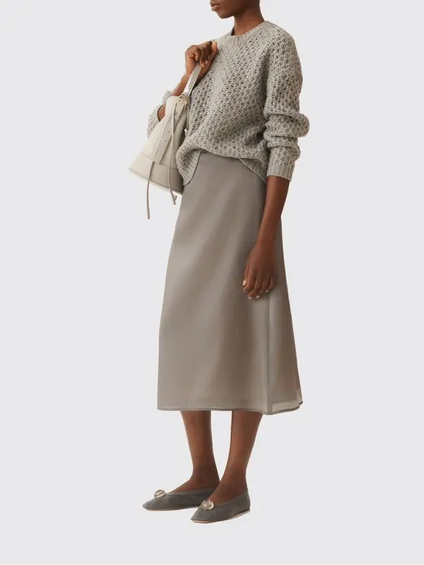 Fabiana Filippi Silk Blend Midi Skirt