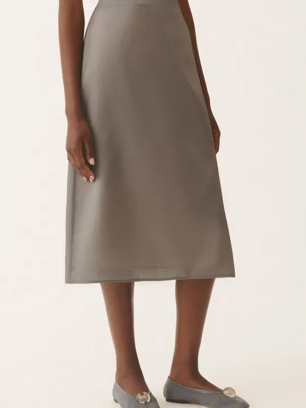 Fabiana Filippi Silk Blend Midi Skirt
