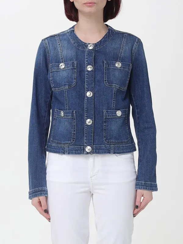 Liu Jo Cotton Denim Jacket - Blue