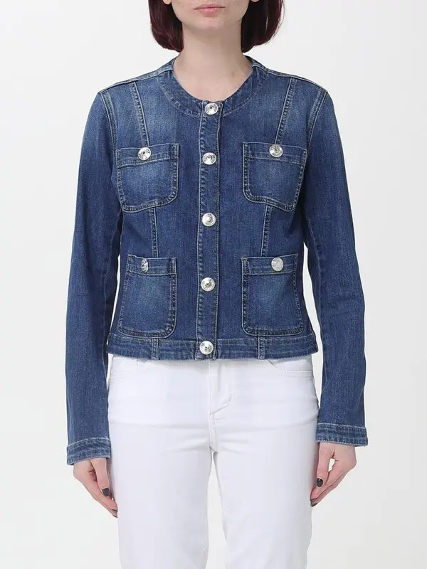 Liu Jo Cotton Denim Jacket - Blue