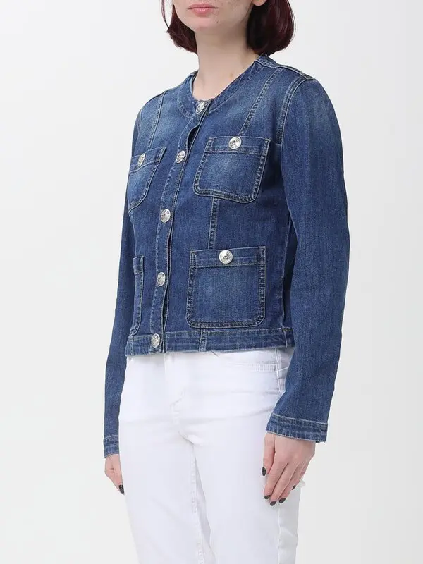 Liu Jo Cotton Denim Jacket - Blue