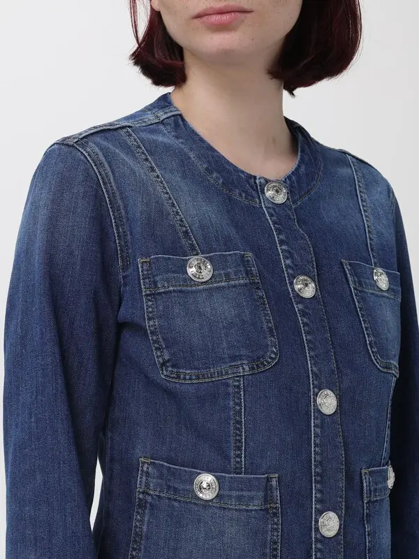 Liu Jo Cotton Denim Jacket - Blue