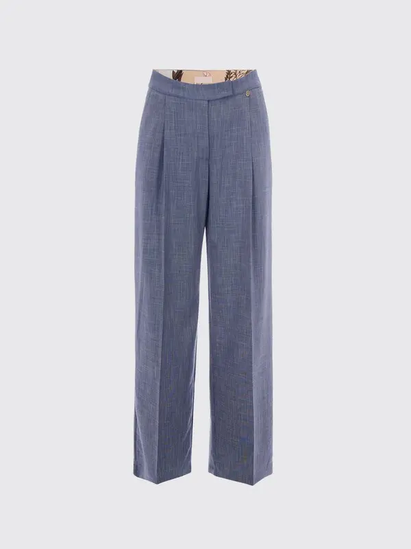 Liu Jo Viscose Blend Wide-leg Trousers