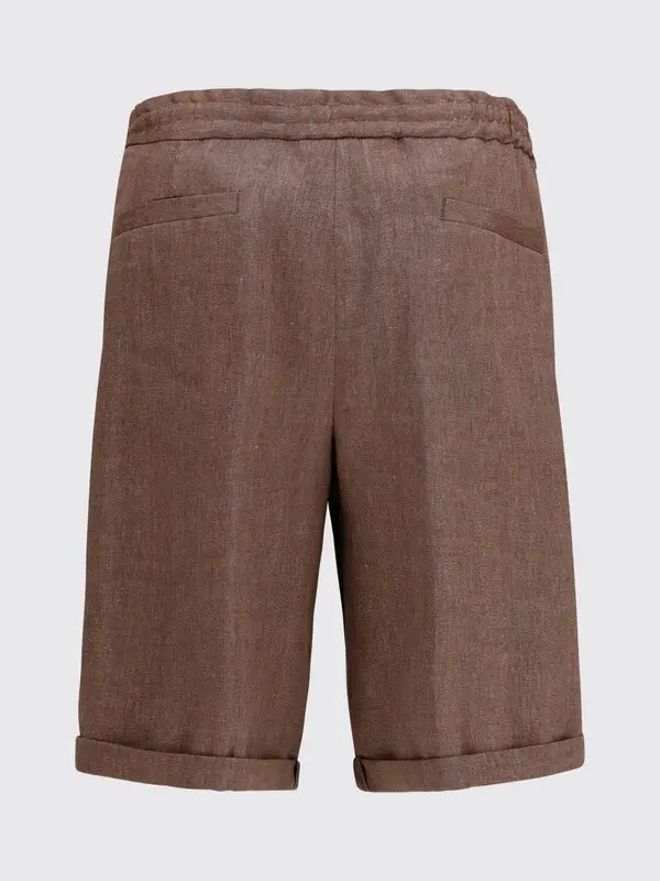 Brunello Cucinelli Linen Blend Shorts - Hazel