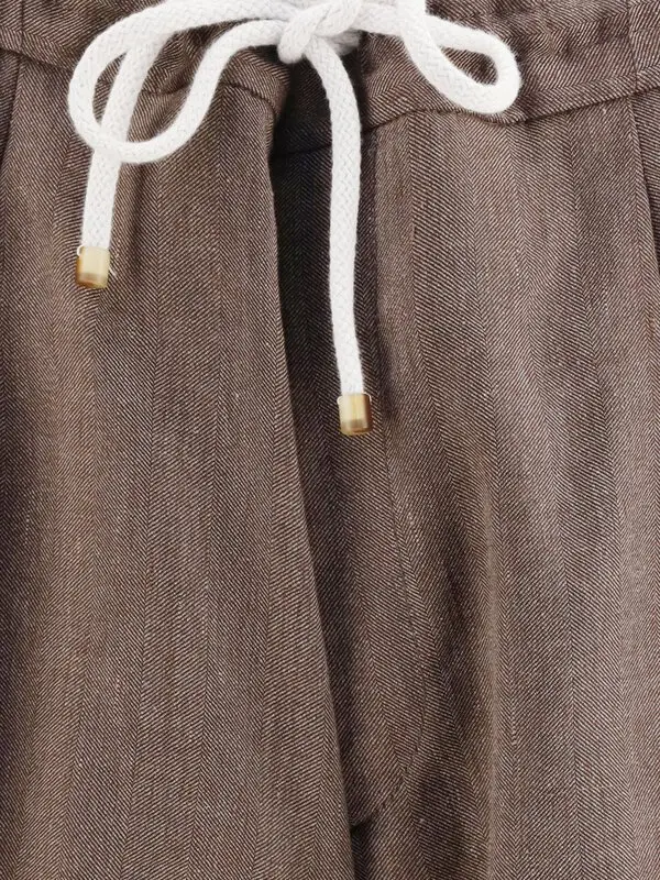 Brunello Cucinelli Linen Blend Shorts - Hazel