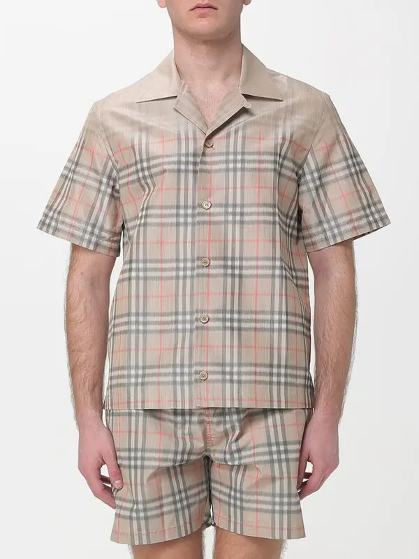 Burberry Casual Shirt In Viscose Blend With Vintage Check Print