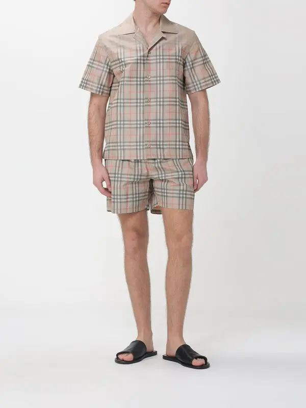 Burberry Casual Shirt In Viscose Blend With Vintage Check Print
