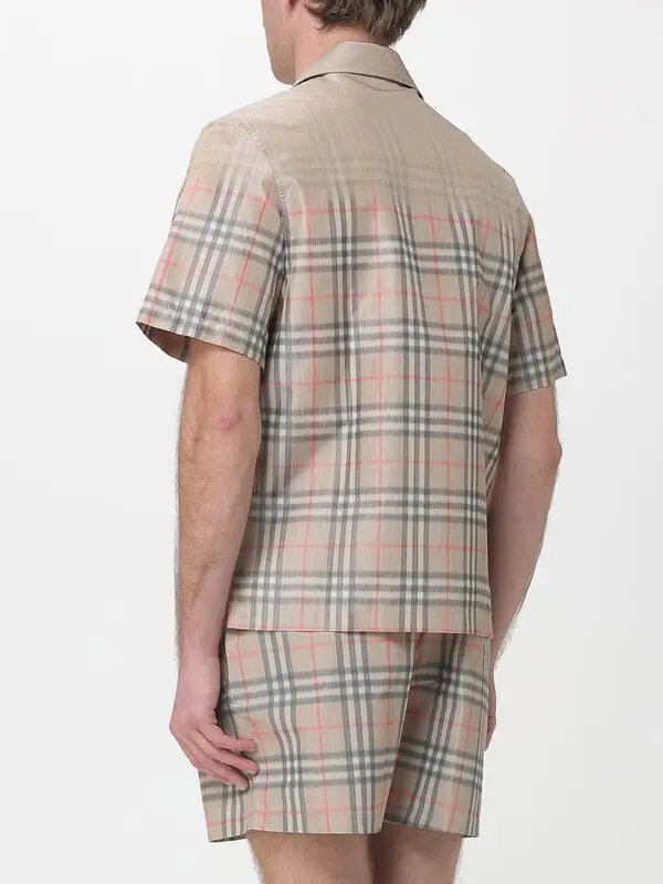 Burberry Casual Shirt In Viscose Blend With Vintage Check Print