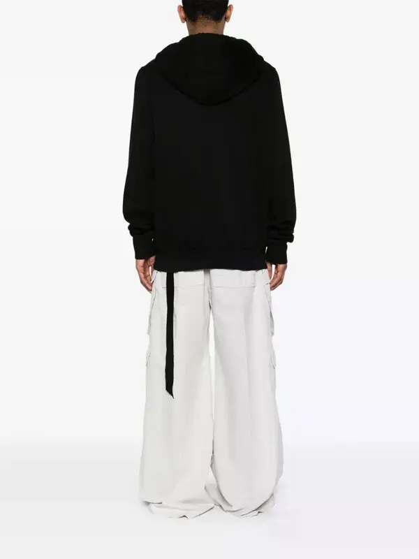 Rick Owens Graphic Oversized Hoodie - Black