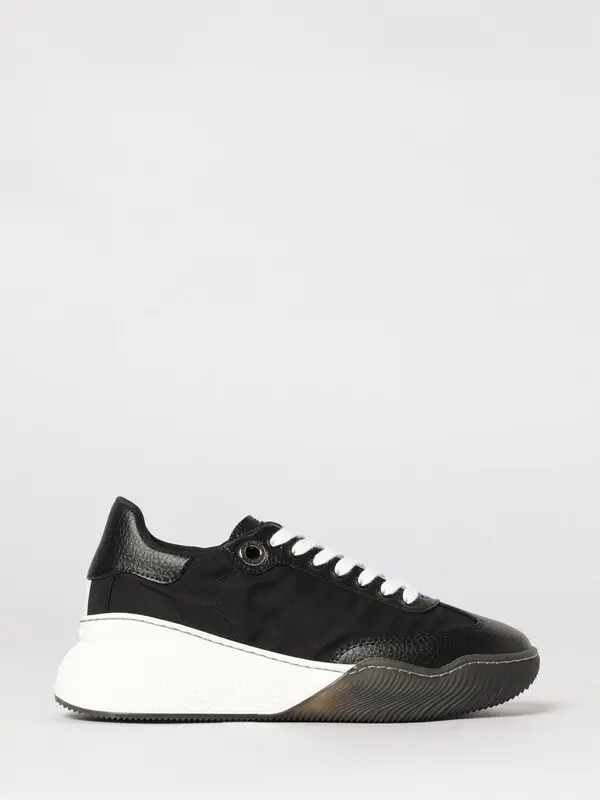 Stella McCartney Recycled Fabric Lace-up Sneakers - Black