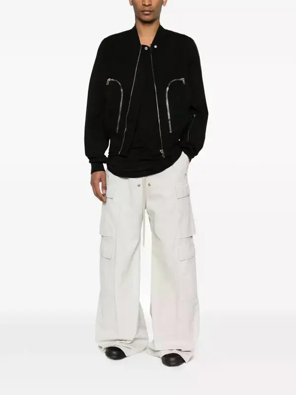 Rick Owens Zip Pocket Bomber Jacket - Black