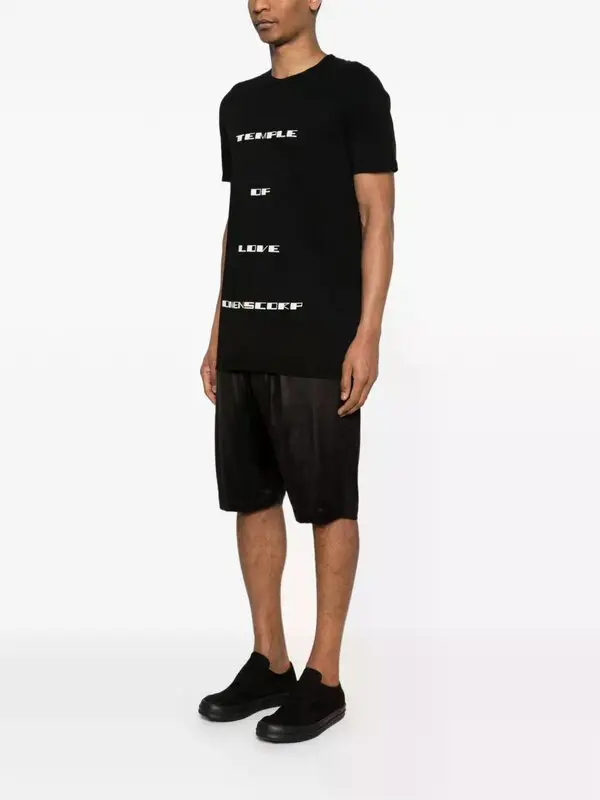 Rick Owens Temple Love Graphic T-shirt - Black