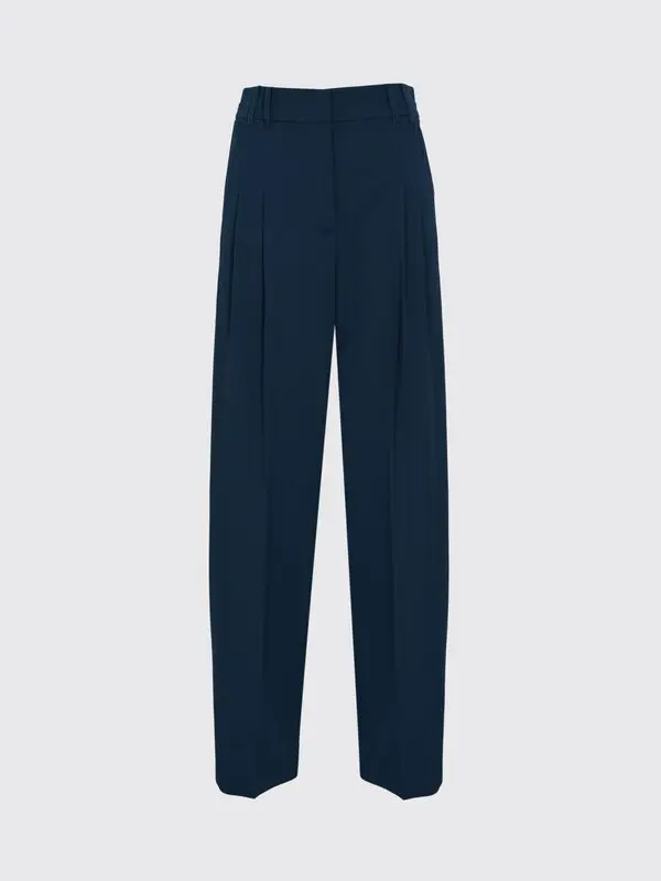 Patrizia Pepe Viscose Blend Wide Leg Pants - Blue