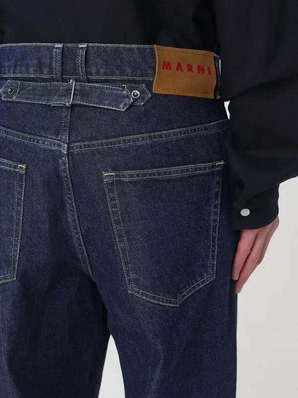 Marni Cotton Denim Wide Leg Jeans