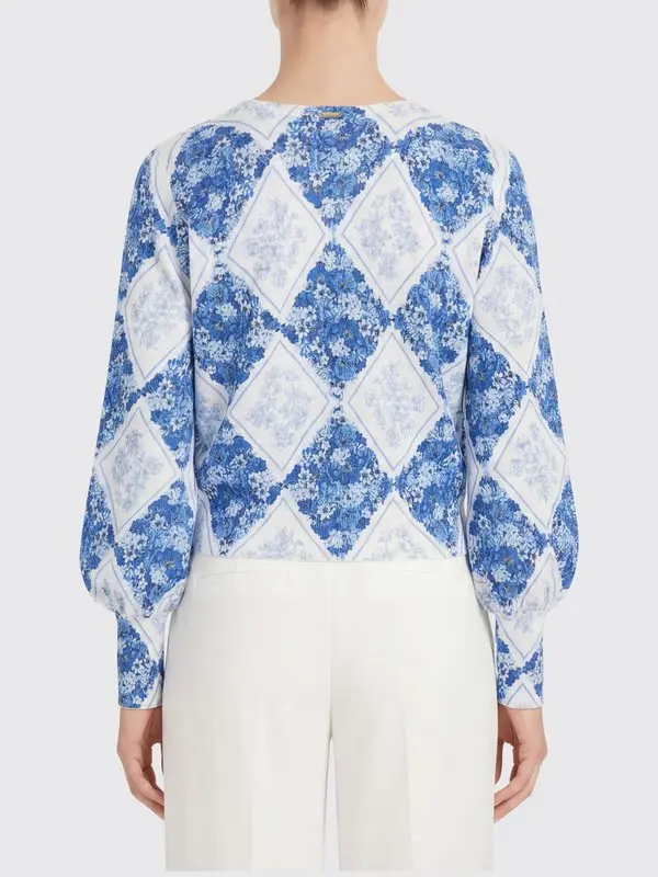 TWINSET Viscose Floral Print Jumper - Blue