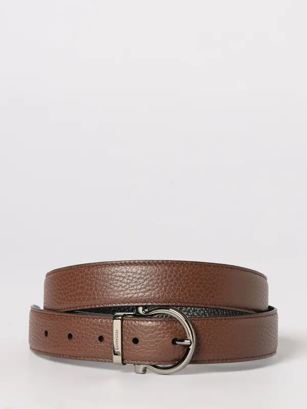 FERRAGAMO Leather Belt - Brown