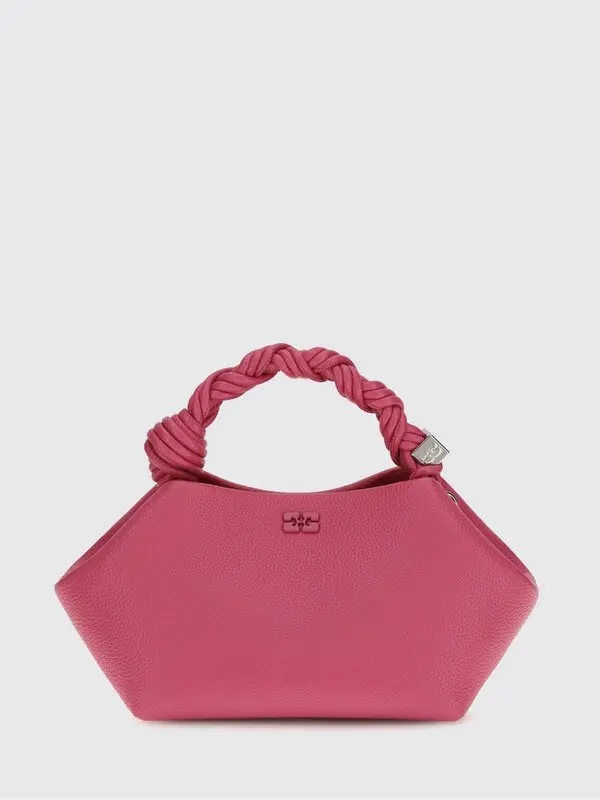 GANNI Twisted Handle Handbag - Red