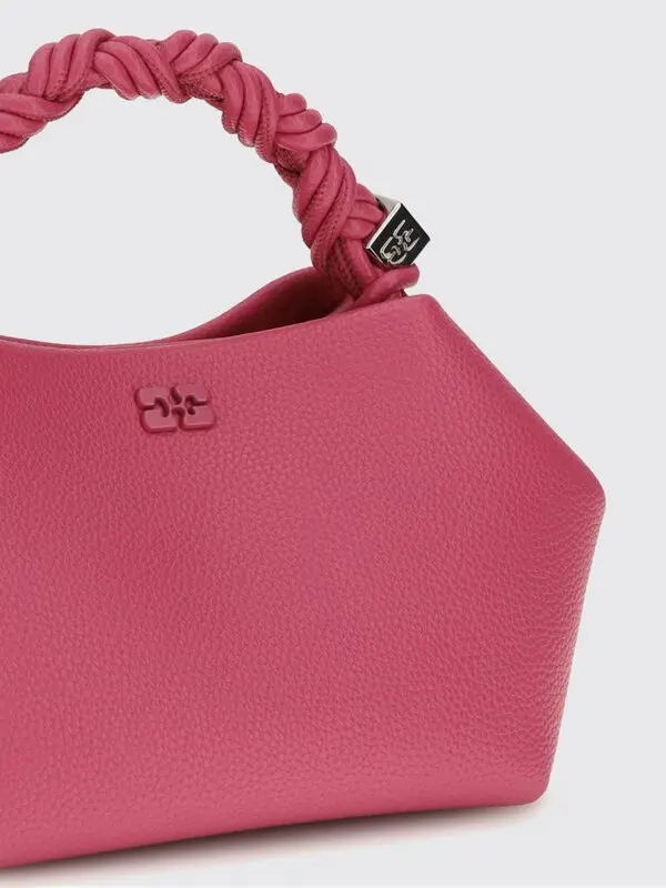 GANNI Twisted Handle Handbag - Red