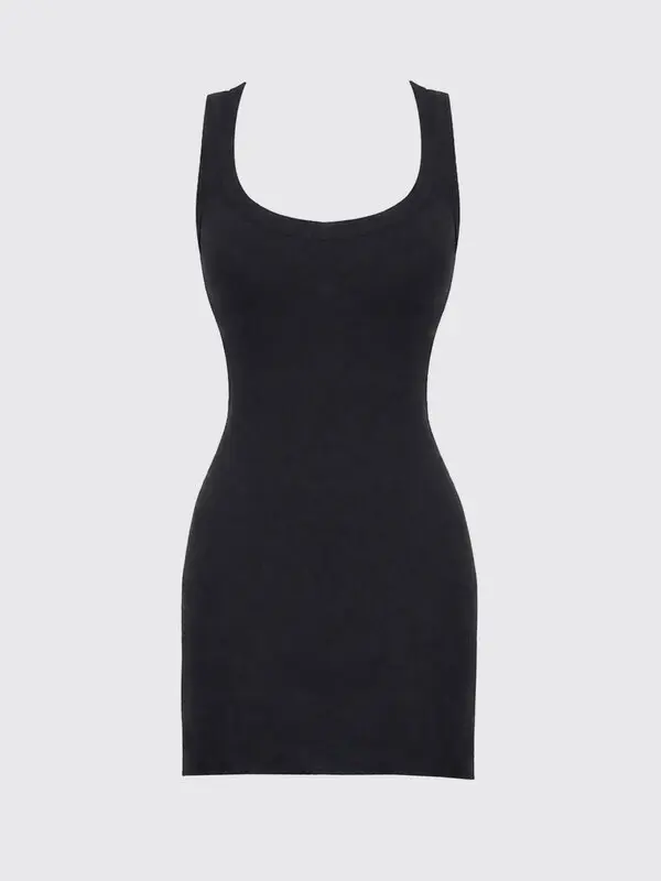 Attico Viscose Mini Dress - Black