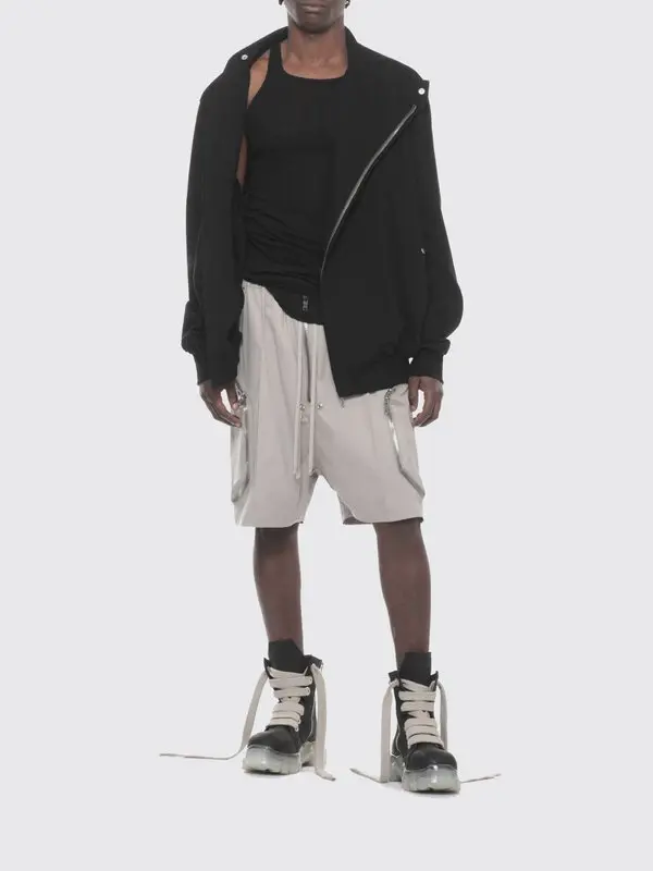 Rick Owens Asymmetrical Zip Up Sweatshirt