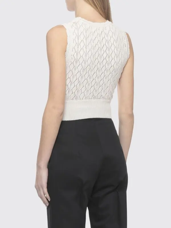 VIVIENNE WESTWOOD Knit Cropped Top - Ivory
