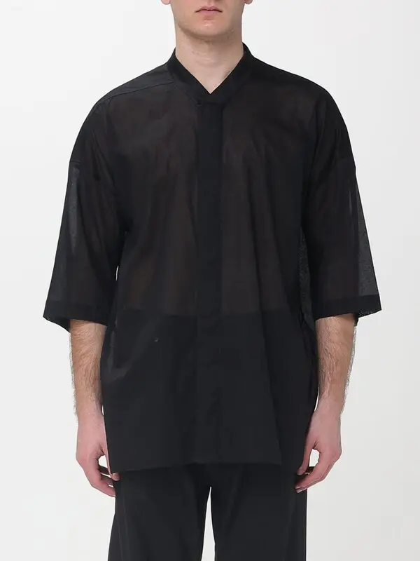 Rick Owens Jumbo Faun Cotton Shirt - Black