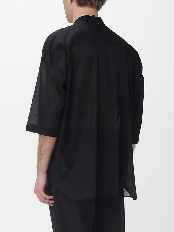 Rick Owens Jumbo Faun Cotton Shirt - Black