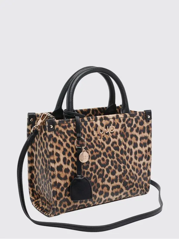 Liu Jo Leopard Print Top Handle Bag - Brown