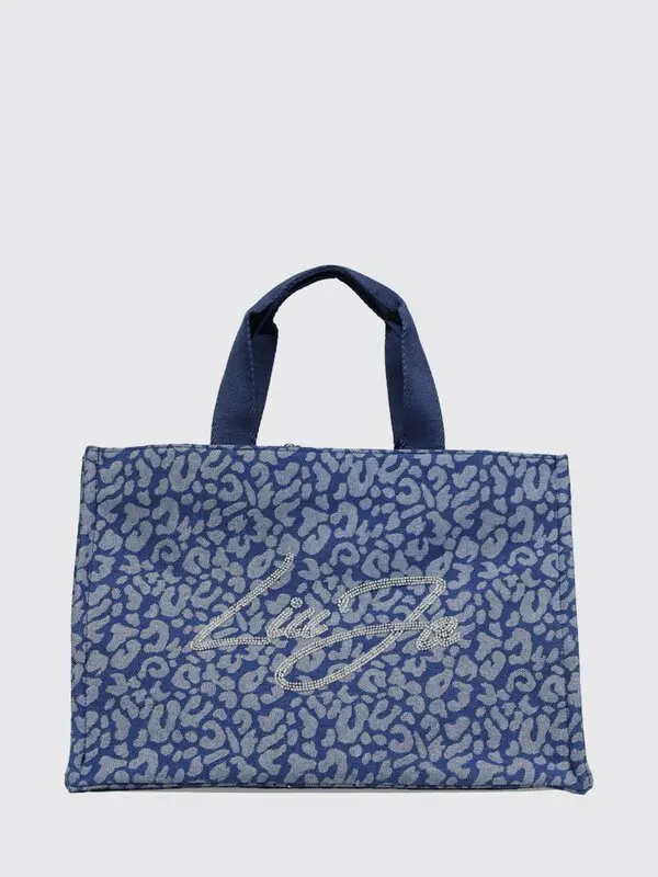 Liu Jo Animal Print Cotton Tote Bag - Denim