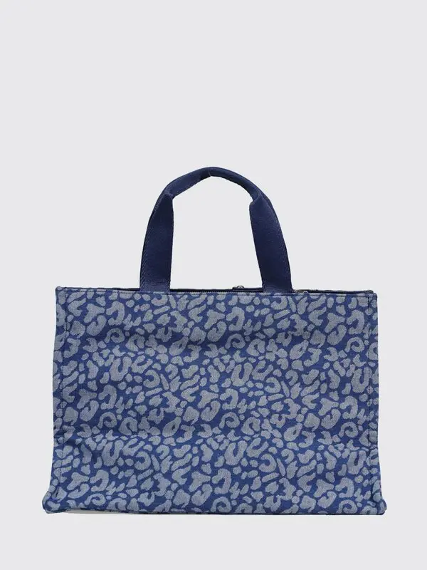 Liu Jo Animal Print Cotton Tote Bag - Denim