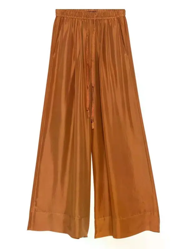 FORTE_FORTE Drawstring Satin Trousers