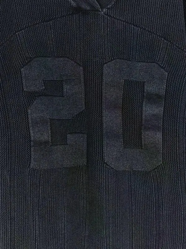 REPRESENT Ribbed V-neck Oversized T-shirt