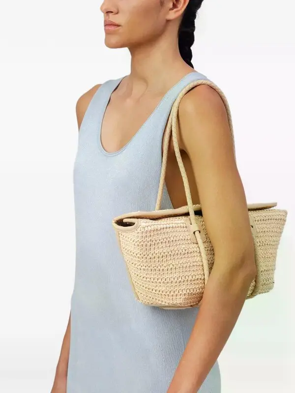 Hereu Forna Raffia Tote Bag - Neutrals
