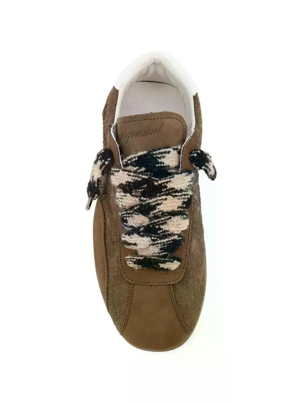 REPRESENT Low-pro Nubuck Patterned-laces Sneakers - Brown