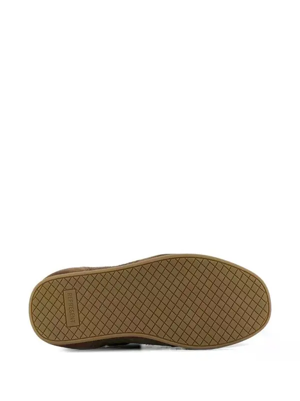 REPRESENT Low-pro Nubuck Patterned-laces Sneakers - Brown